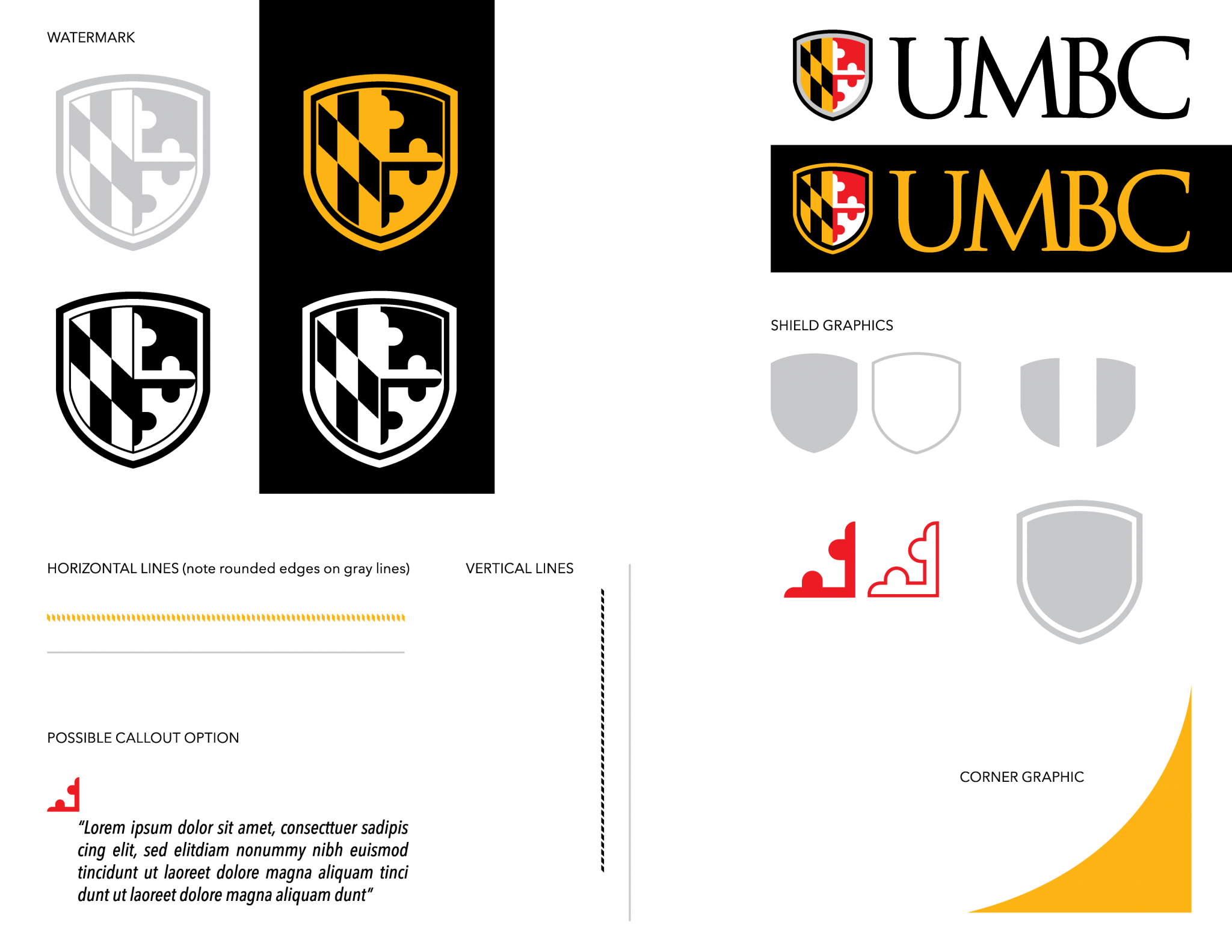 Graphic Elements – Brand and Style Guide – UMBC