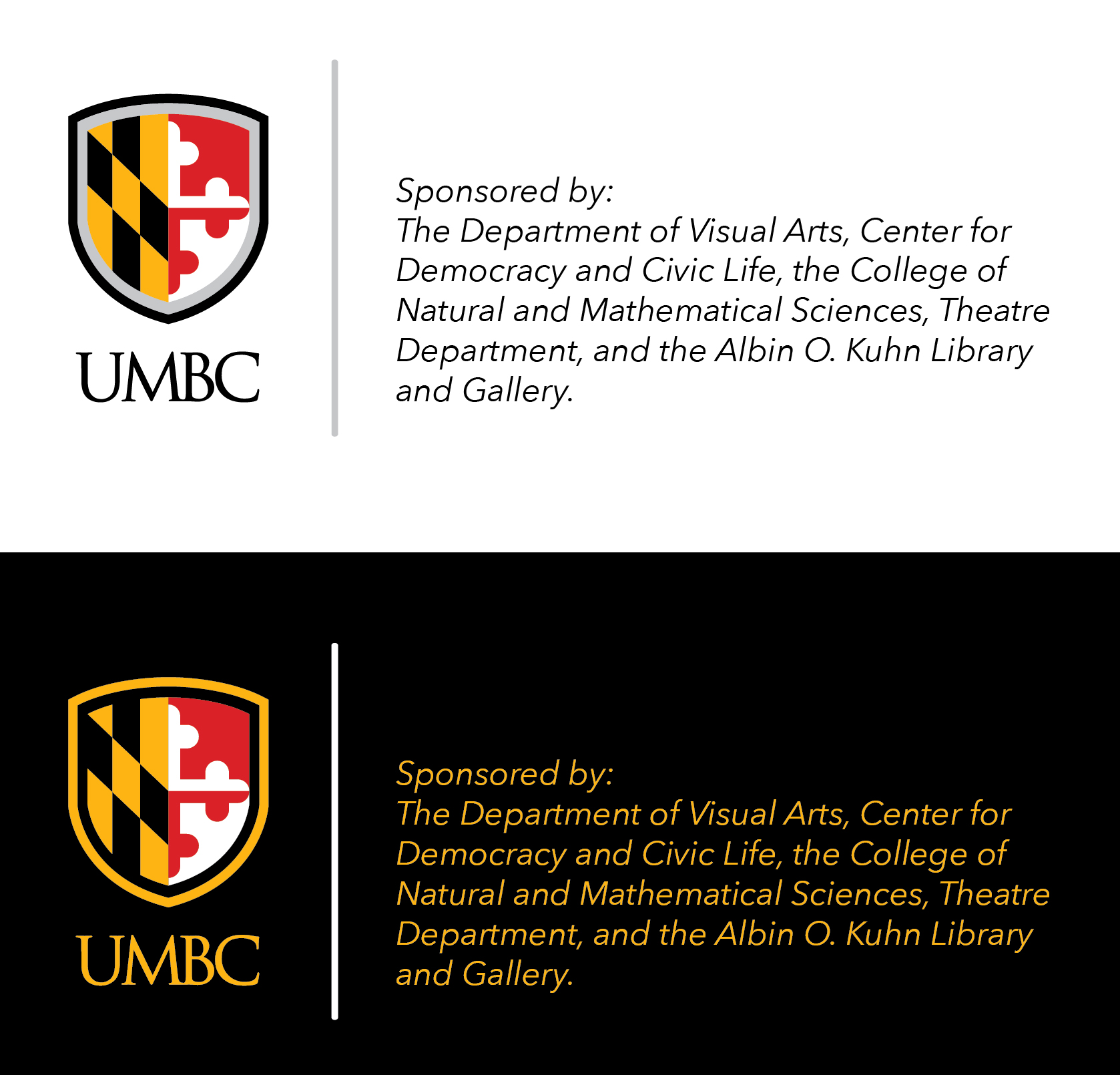 College, Division, and Office Logos – Brand and Style Guide – UMBC